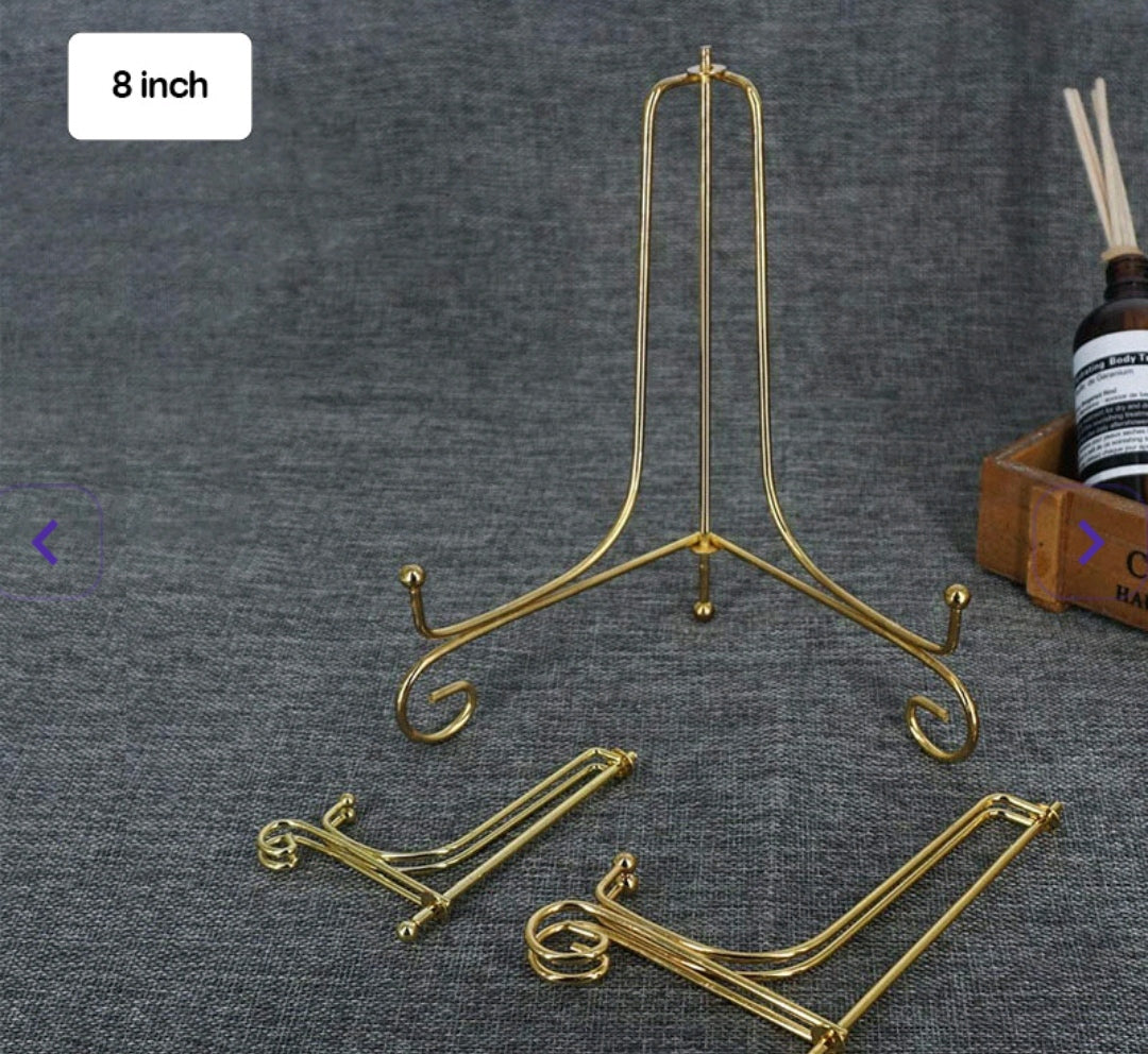 Gold Metal Stand 8 Inch – Luxury Deco