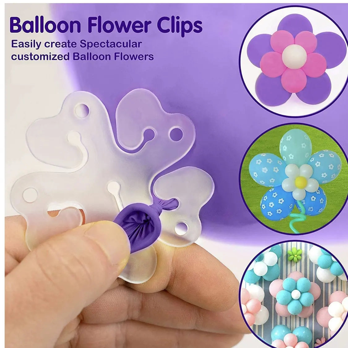 Balloon Flower Clips 10 pc – Luxury Deco