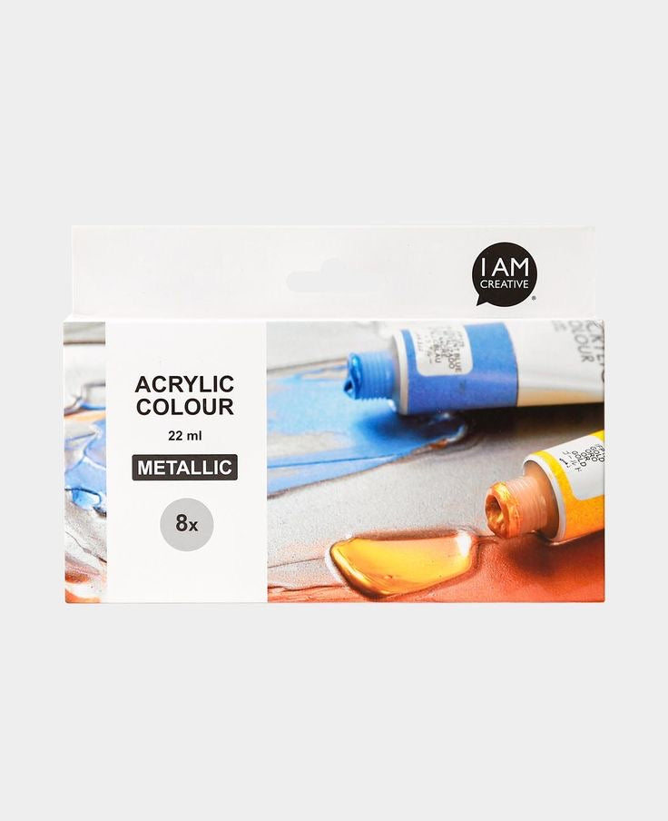 Premium Acrylic Paint Set : Metallic – Luxury Deco