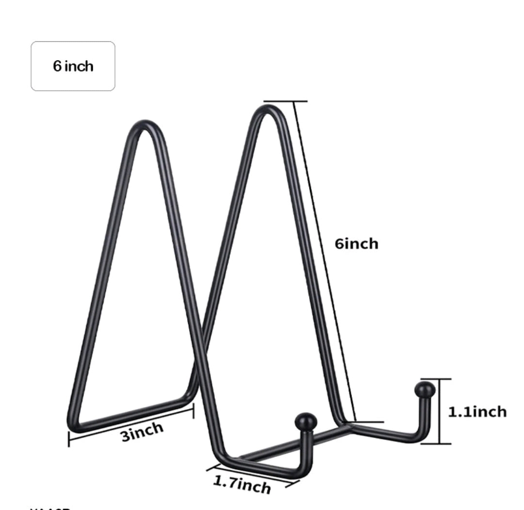 Black Metal Stand 6 Inch – Luxury Deco