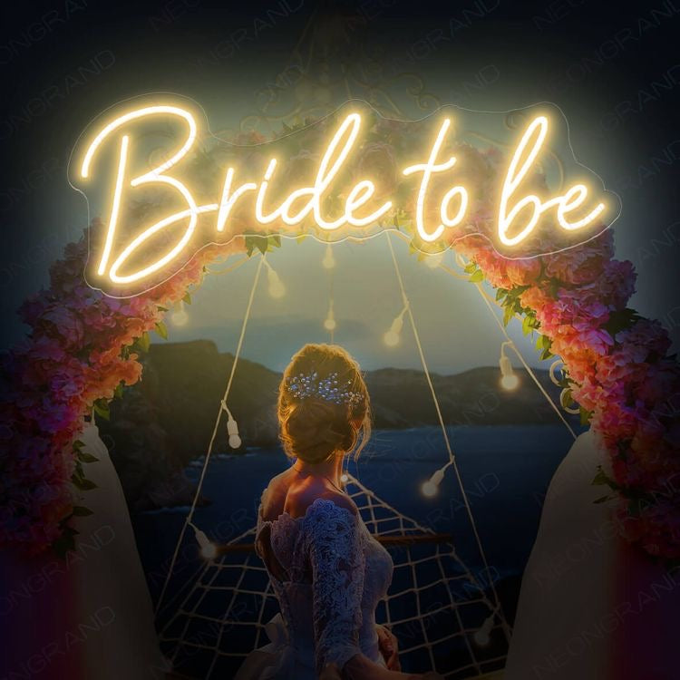 BRIDE TO BE Neon Light - Warm white – Luxury Deco