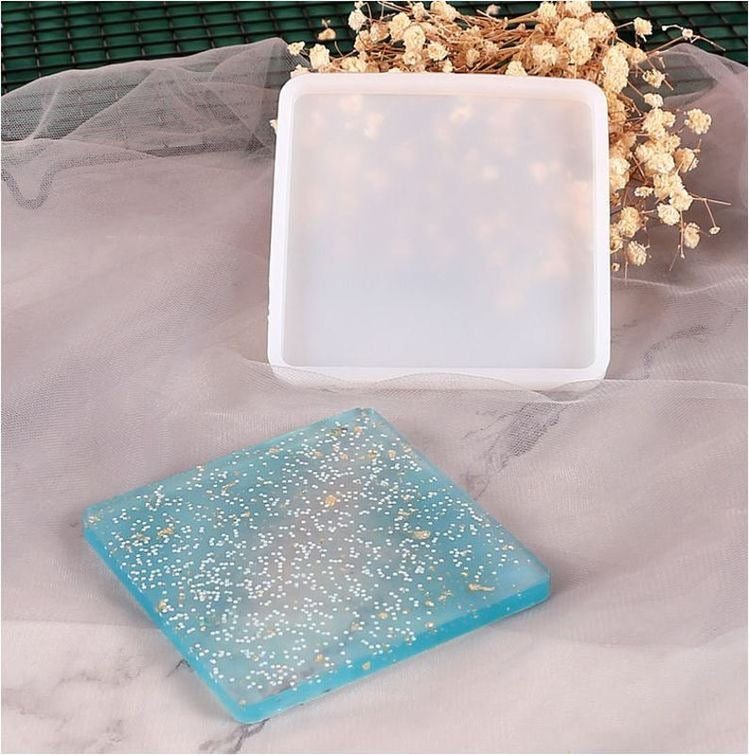 4” Square Coaster Mould – Luxury Deco