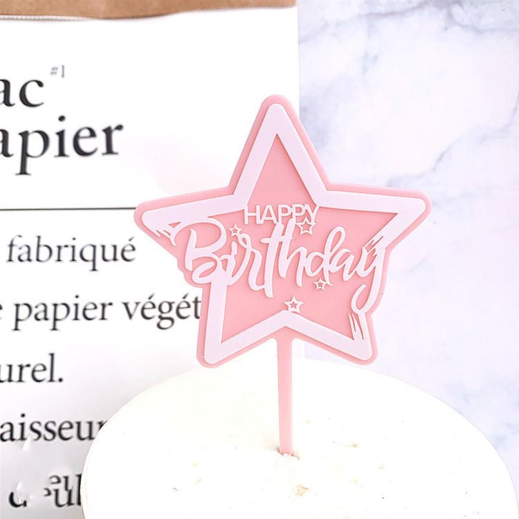 Happy Birthday Topper – Luxury Deco