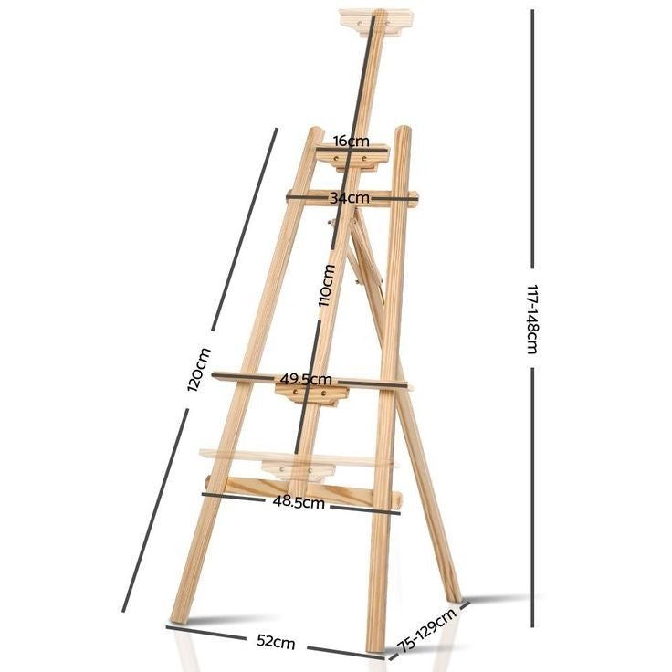Wooden Easel Frame Stand 5 Ft – Luxury Deco